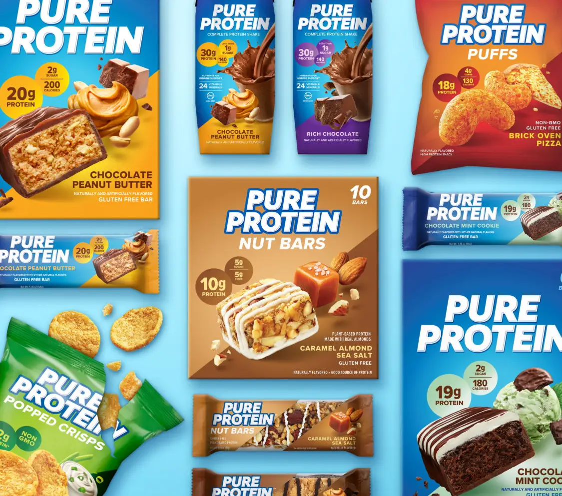 Award-Winning Brand Redesign | Pure Protein: Packaging Strategies - Beardwood&Co.